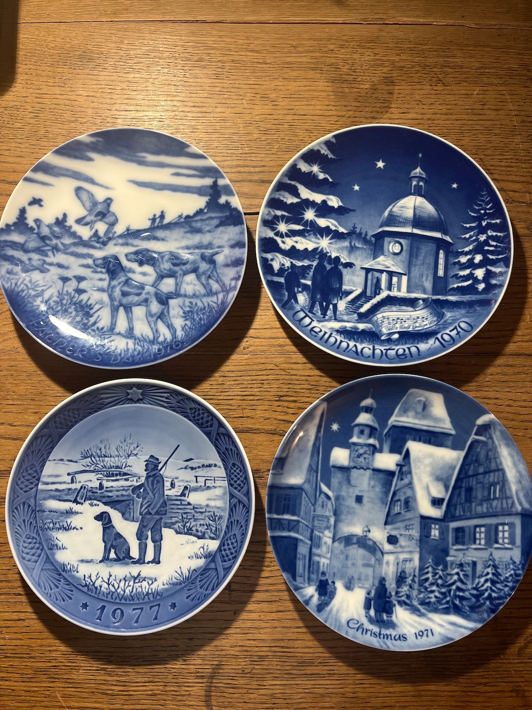Royal Blue Collector Plates - Etsy