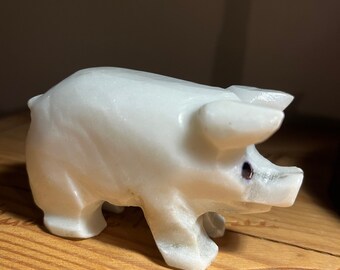 Marble Pig - Etsy