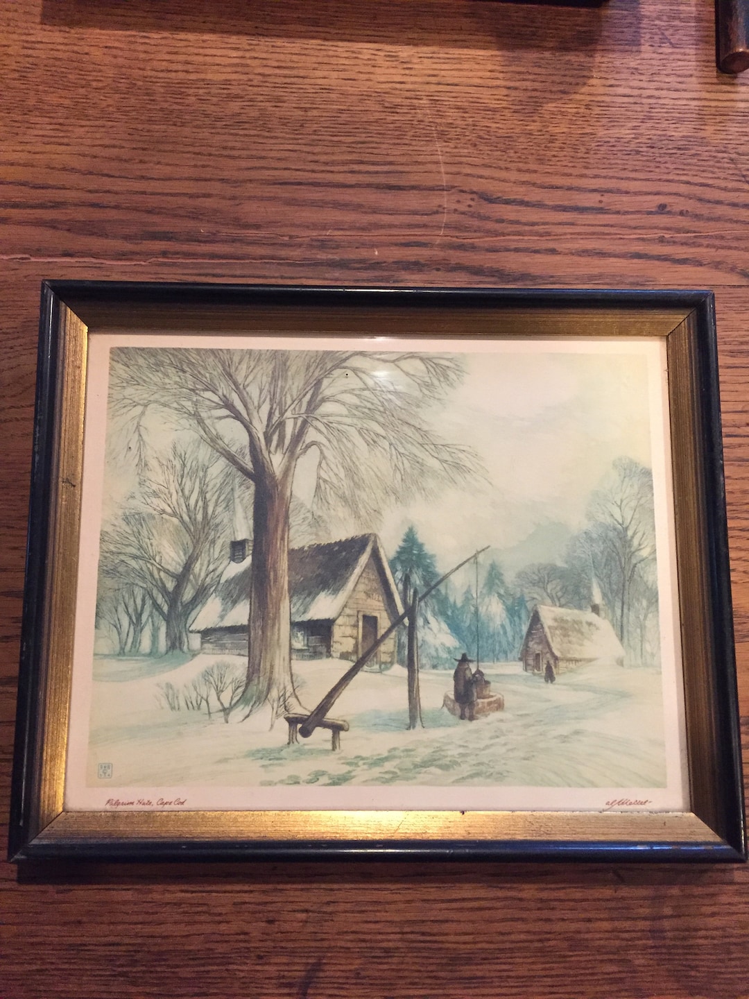 Vintage Pilgrim Huts, Cape Cod by Al Mettel - Etsy