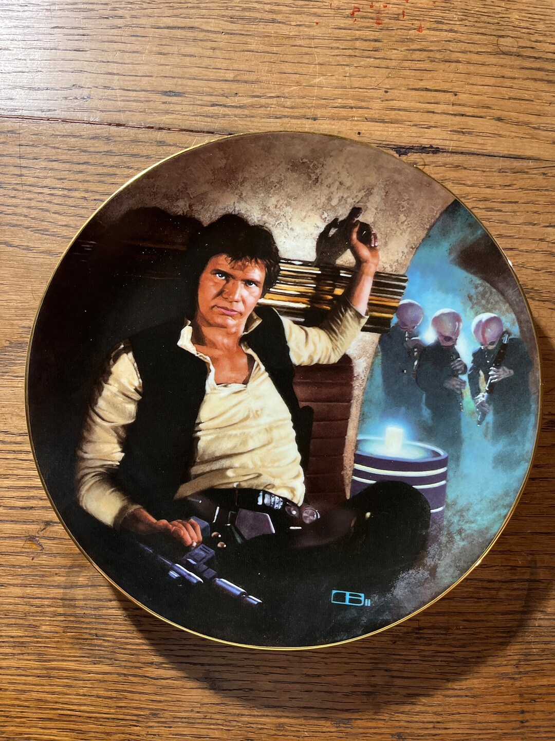 1986 Hans Solo Collection Plate - Etsy