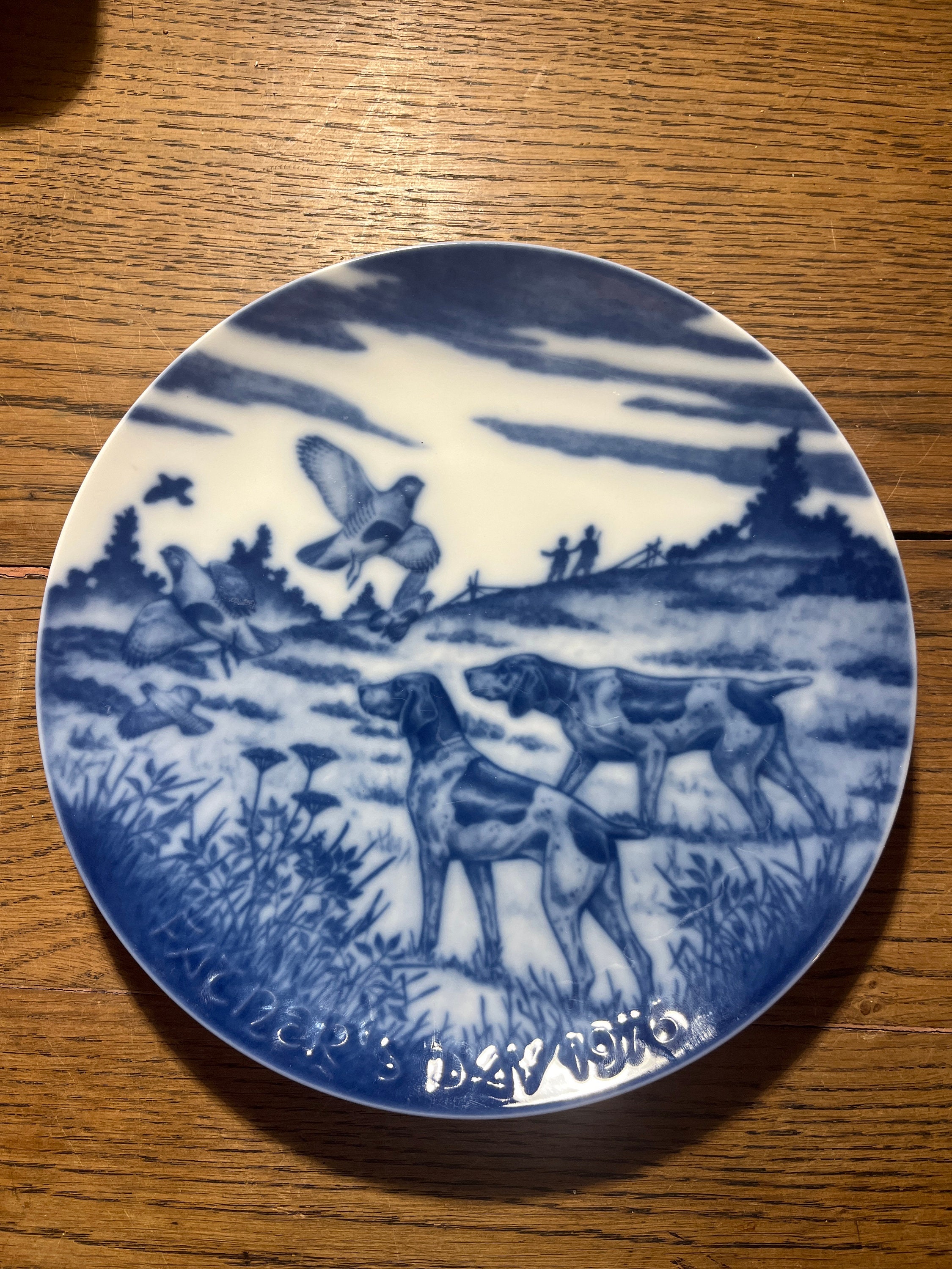 Royal Blue Collector Plates - Etsy