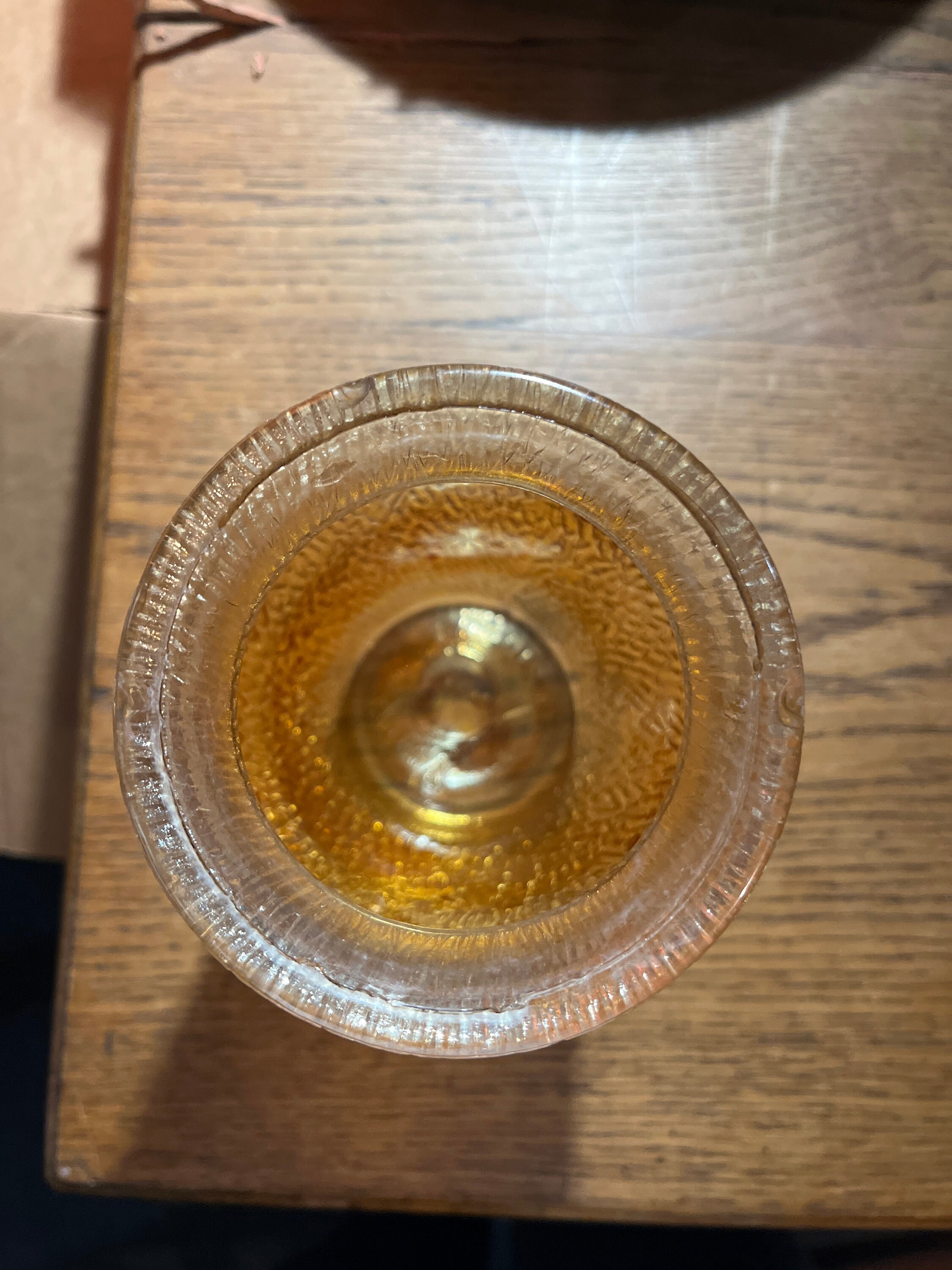 Jeanette Tree Bark Carnival Glass Vase - Etsy