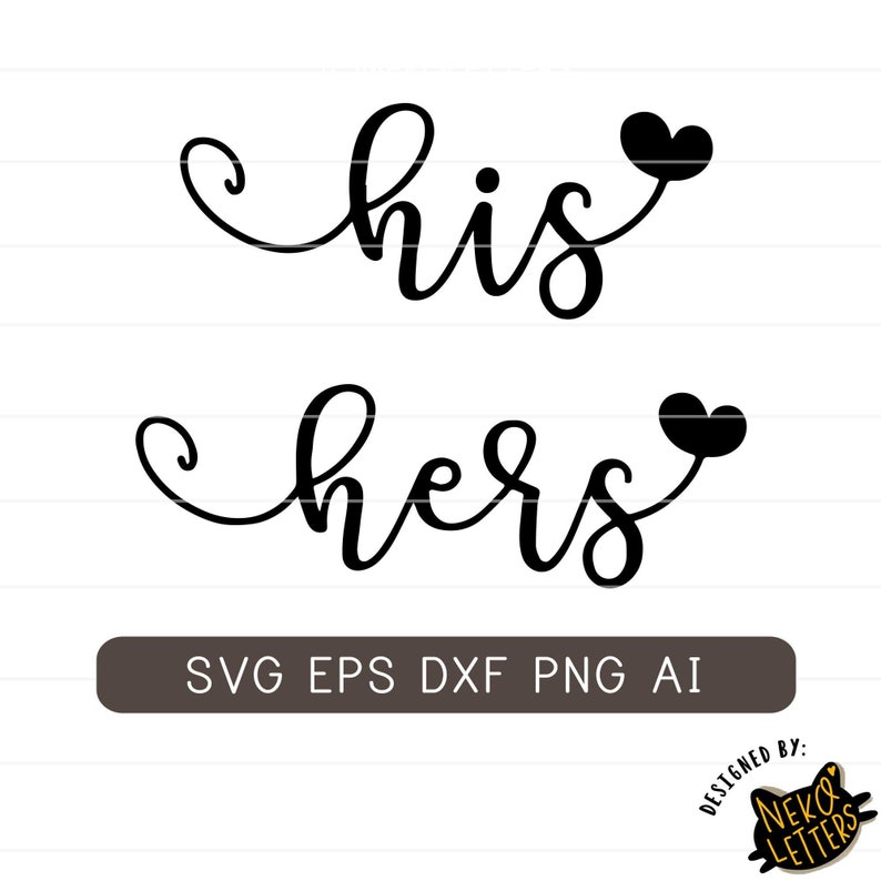 His and Hers SVG, Couple Mug Svg, Mr and Mrs Svg, Just Married Svg ...