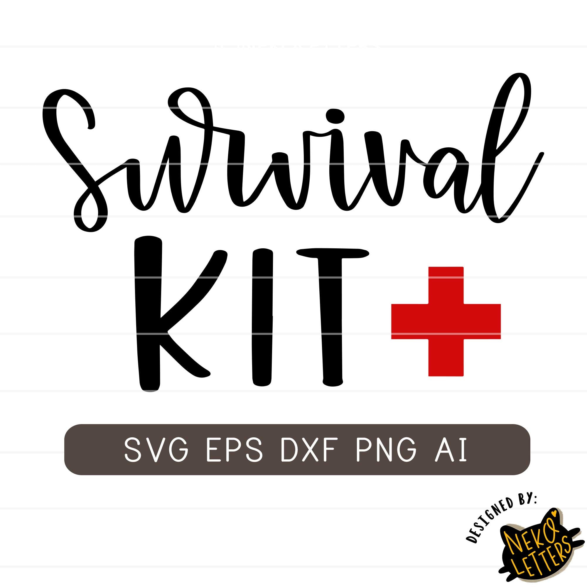 Survival Kit Svg Survival Kit Printable DXF Eps Cricut - Etsy Canada