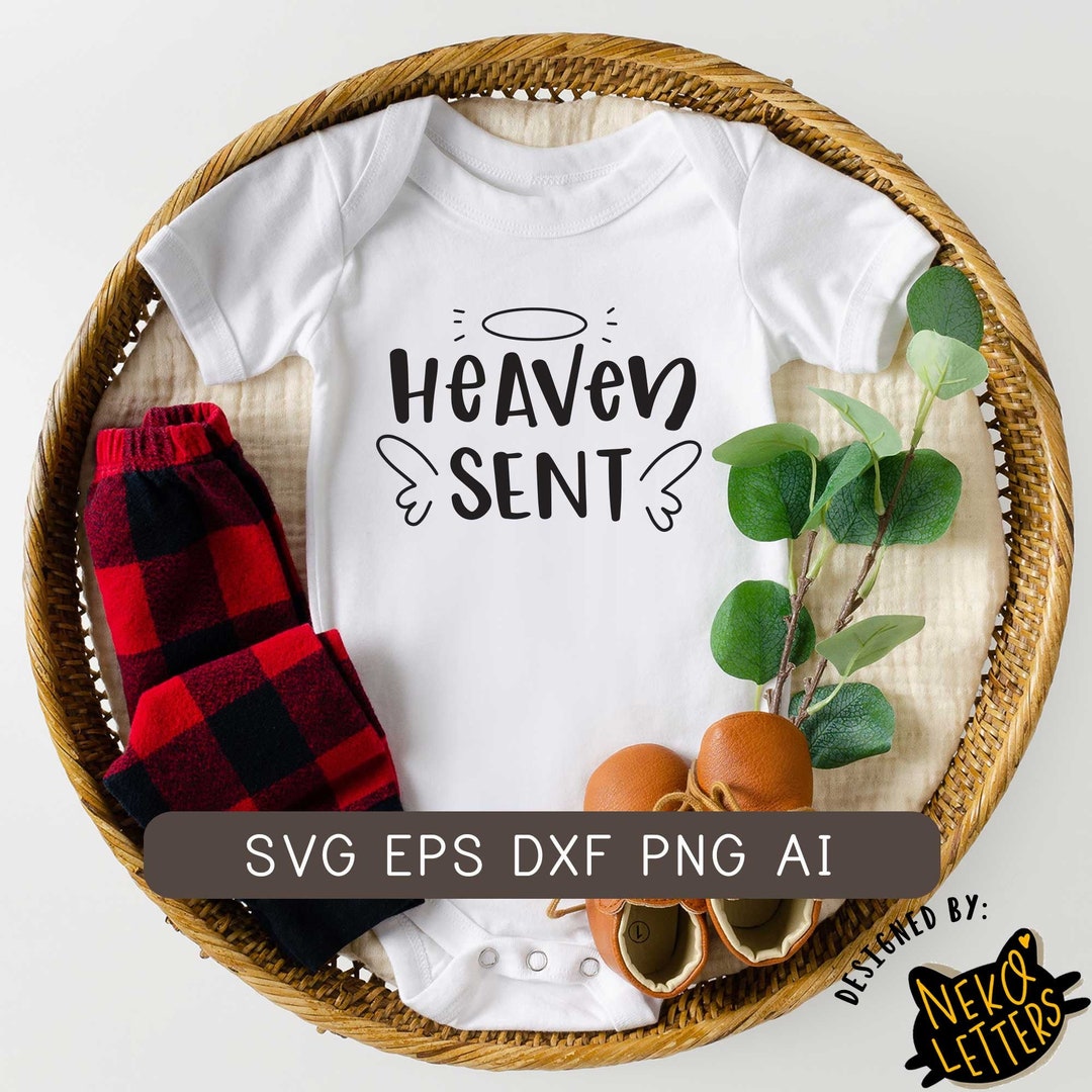 Heaven Sent Svg, Rainbow Pregnancy Svg, New Baby Svg, Pregnancy ...