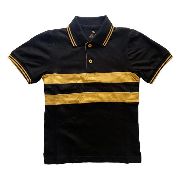 Black and Gold Polo - Etsy