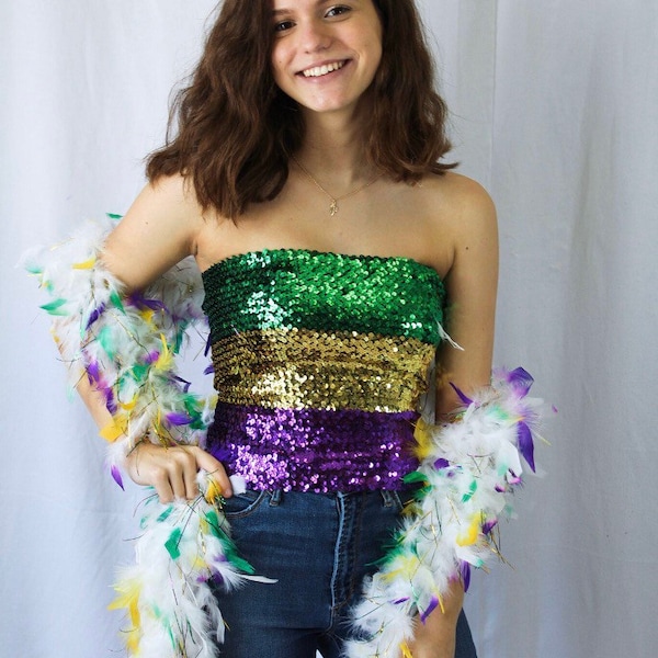 Sequin Tube Top - Etsy