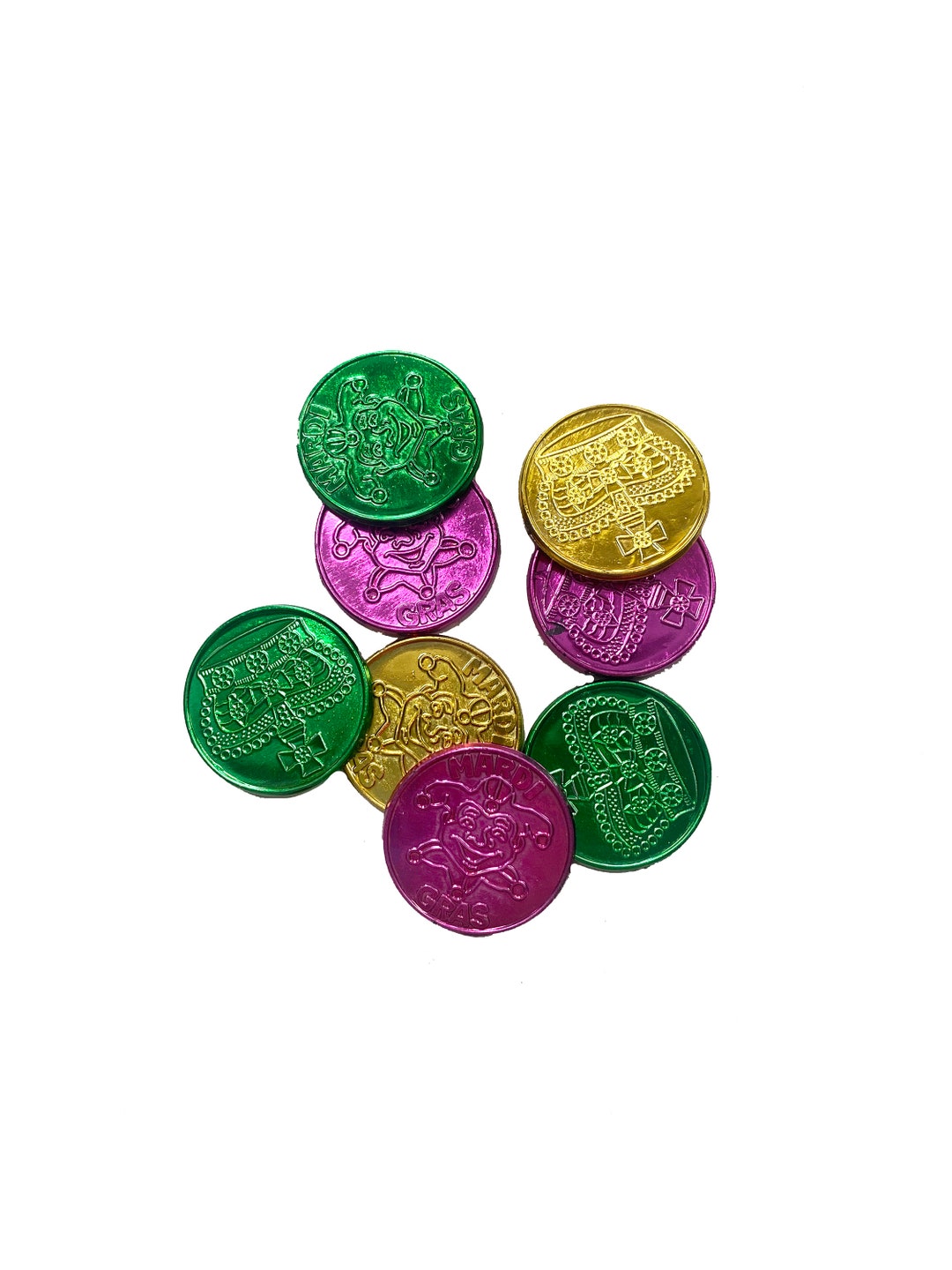 Purple, Green, and Gold Doubloons - Etsy