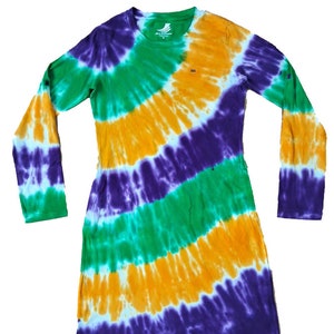 Tie Dye Wave Pattern Womens Mardi Gras Dress - Etsy