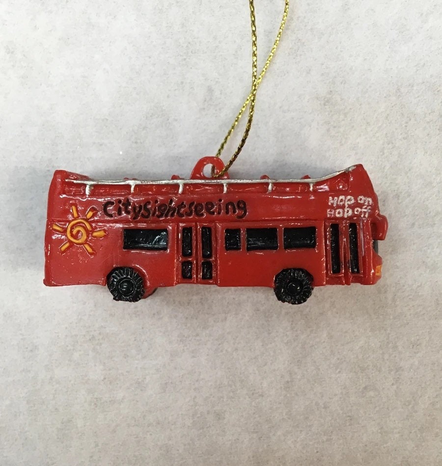 City Sightseeing Bus Ornament - Etsy