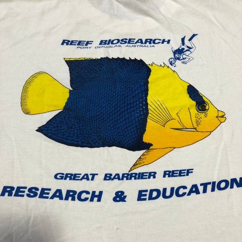 Vintage 90s Great Barrier Reef T Shirt Australia XL Single Stitch ...