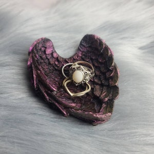 Angel Wing Trinket Dish Gothic Wings Fairy Trinket Dish - Etsy