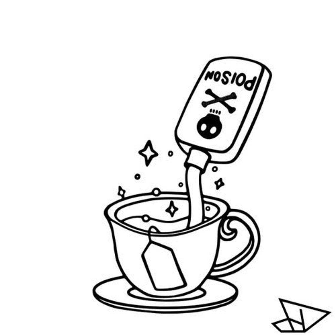 Poison Tea SVG Digital Download Hand Drawn Art Designed | Etsy