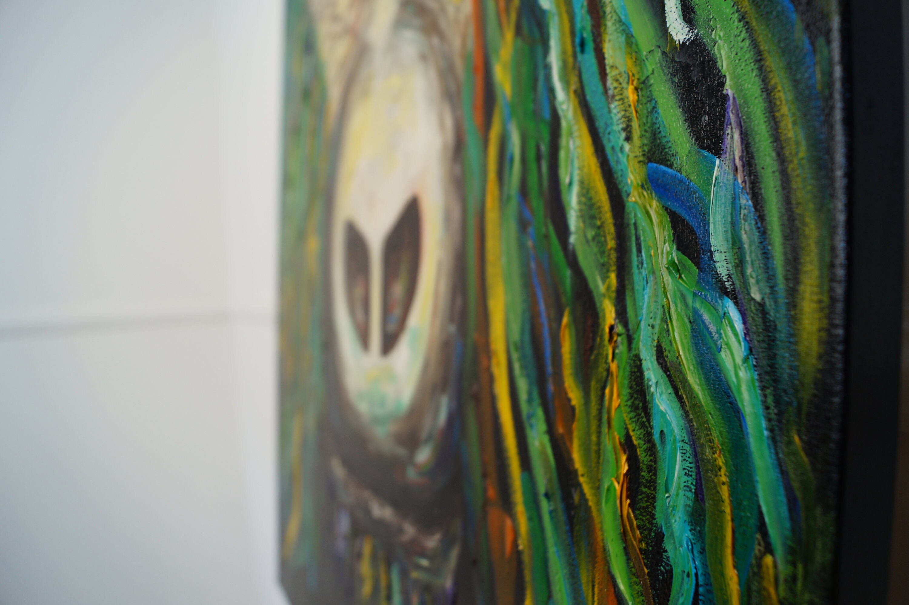 Original Monkey Oil Painting, Funny Monkey Wall Art, Pop Art Home Decor ...