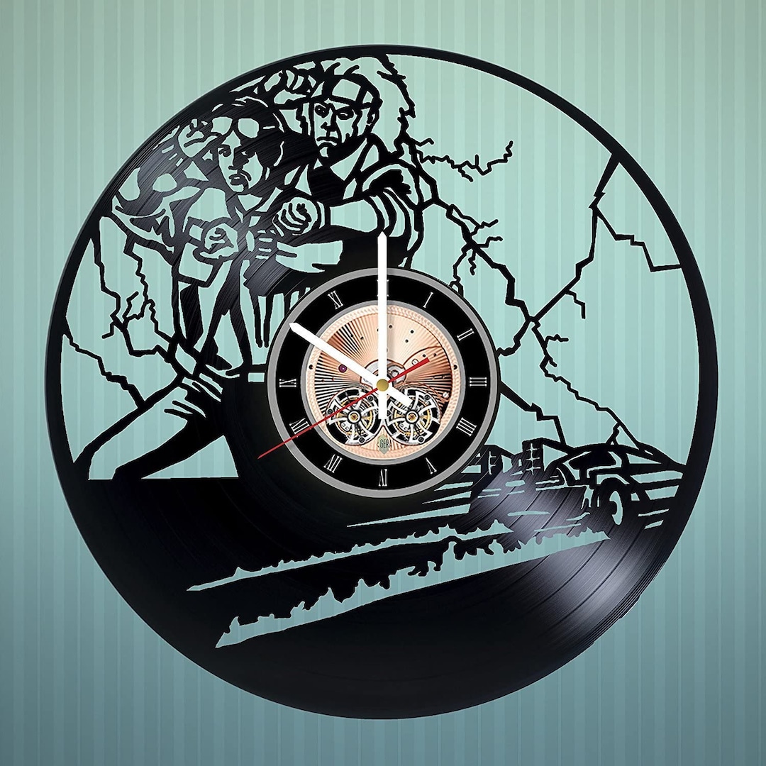 Sci-fi Fantasy Vinyl Record Cut Out Clock Movie Theme Nursery Custom ...