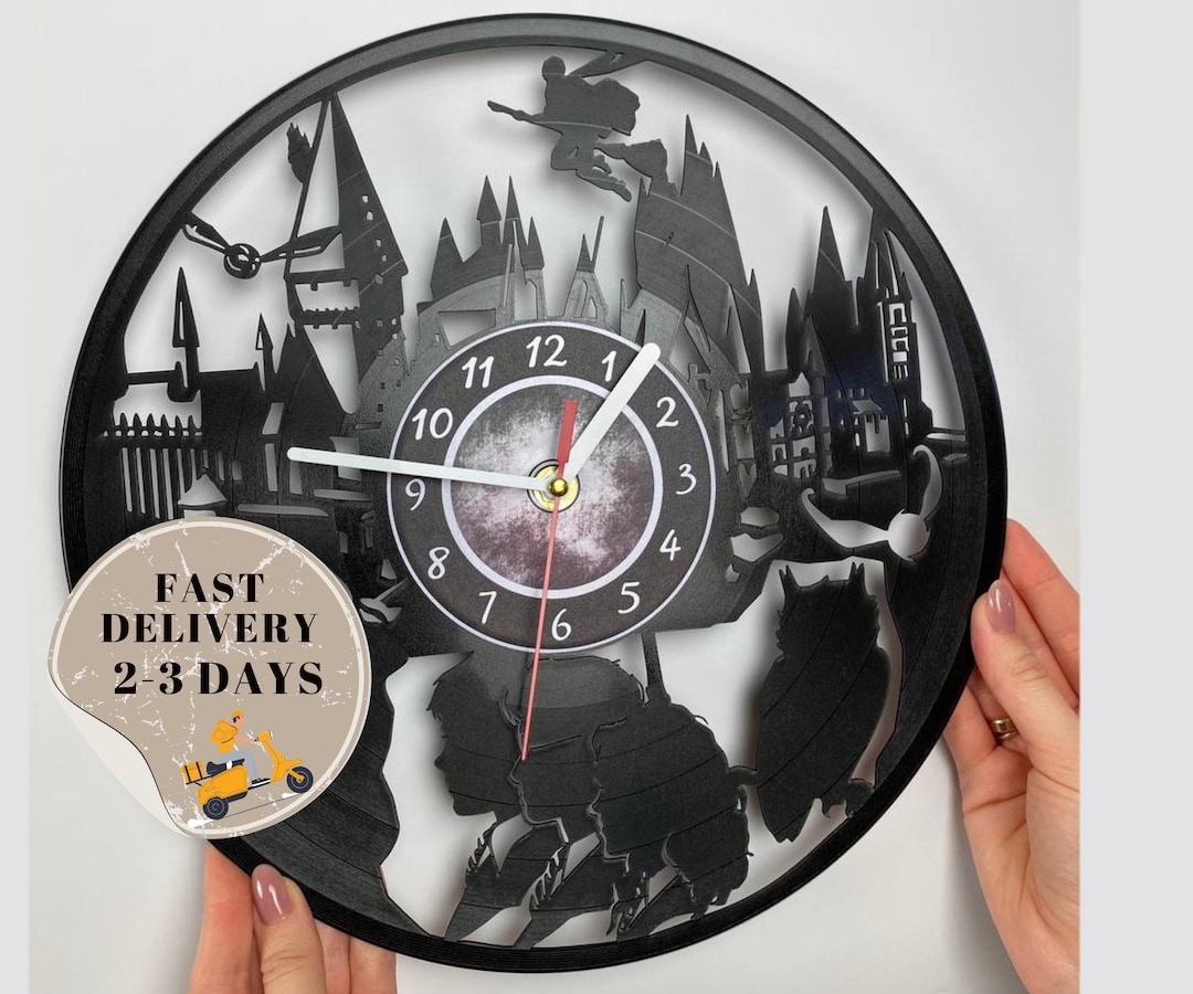Wizard Vinyl Record Wall Clock: Magic Nursery Decor - Etsy