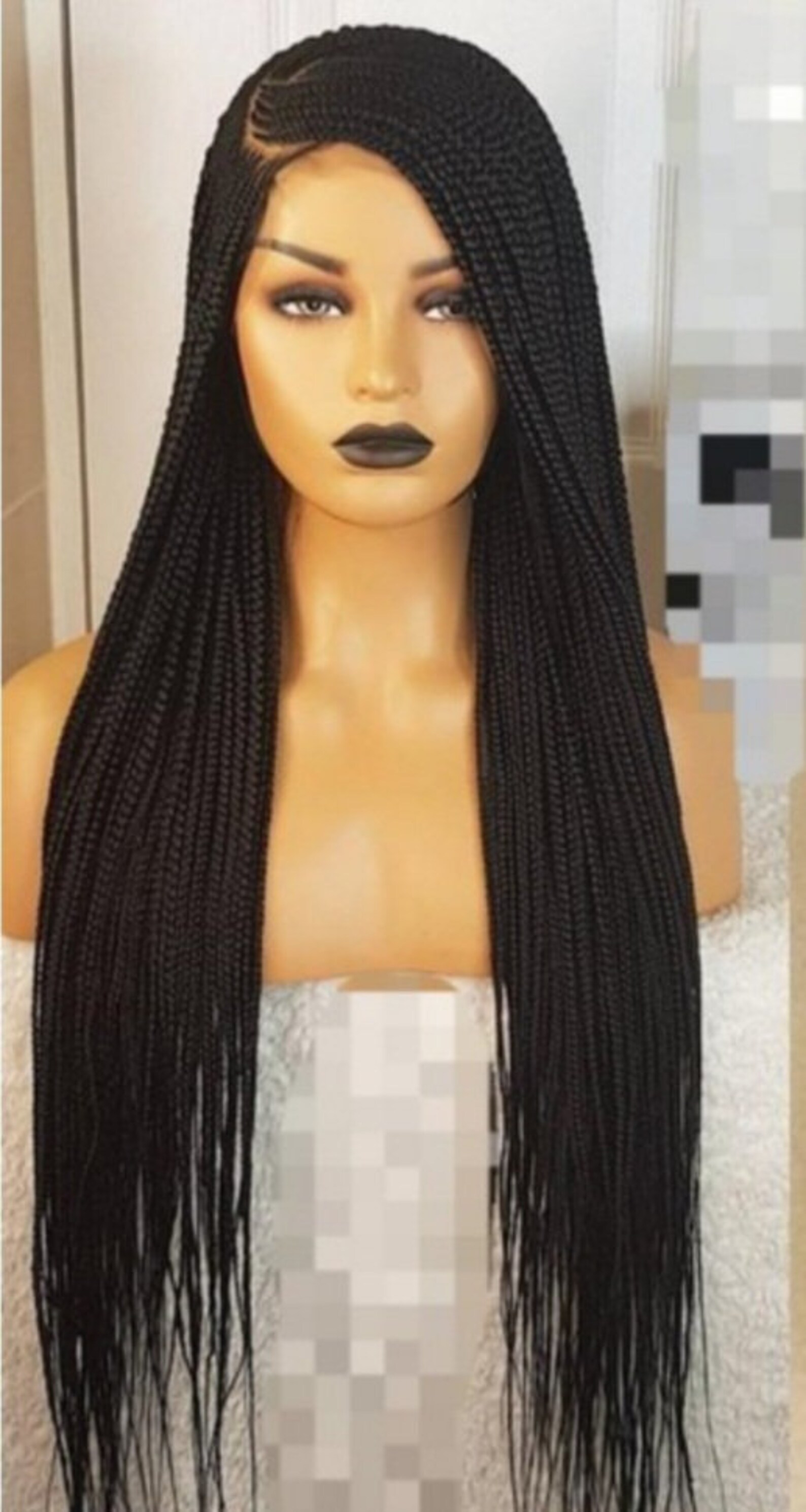 Tribal Corn Row Braided Wig, Frontal Wig - Etsy