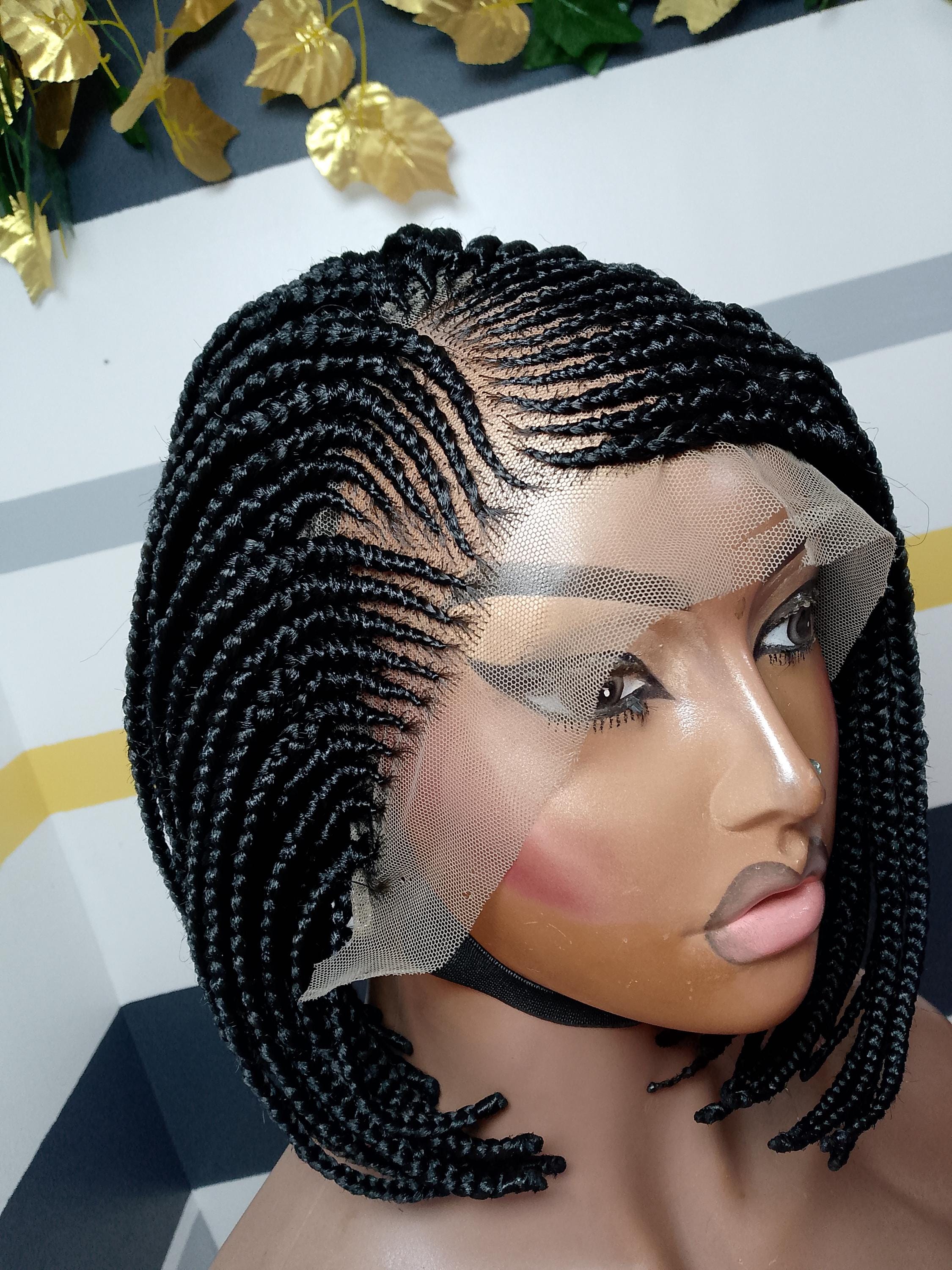 Short Braided Wig, African Woman, African Design, African Shop - Etsy