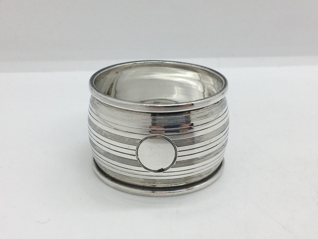 Antique 1920s Solid Silver Napkin Ring / Serviette Holder - Etsy
