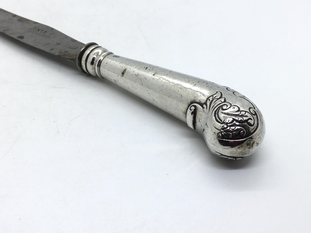 Antique Sterling Silver Pistol Grip Handled Carver / Meat Server - Etsy
