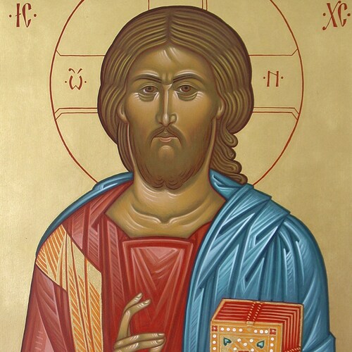 Jesus Christ Blessing Original Mt Athos Orthodox Icon - Etsy