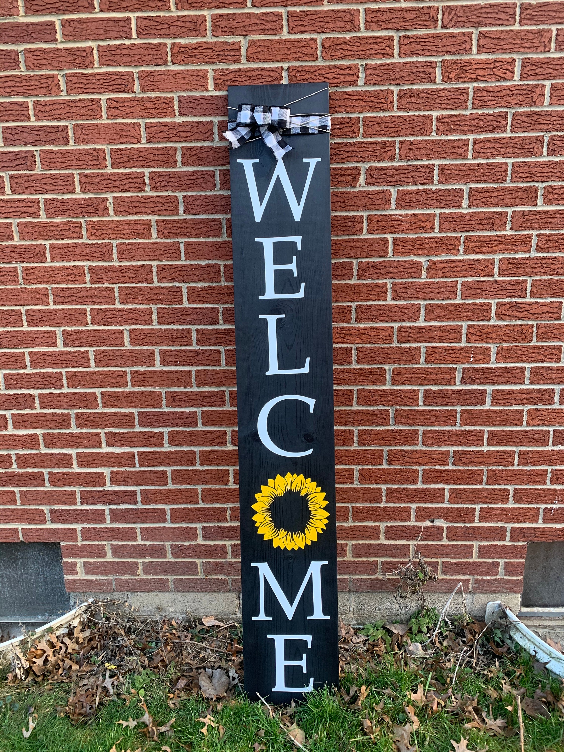 Sunflower Welcome Sign - Etsy