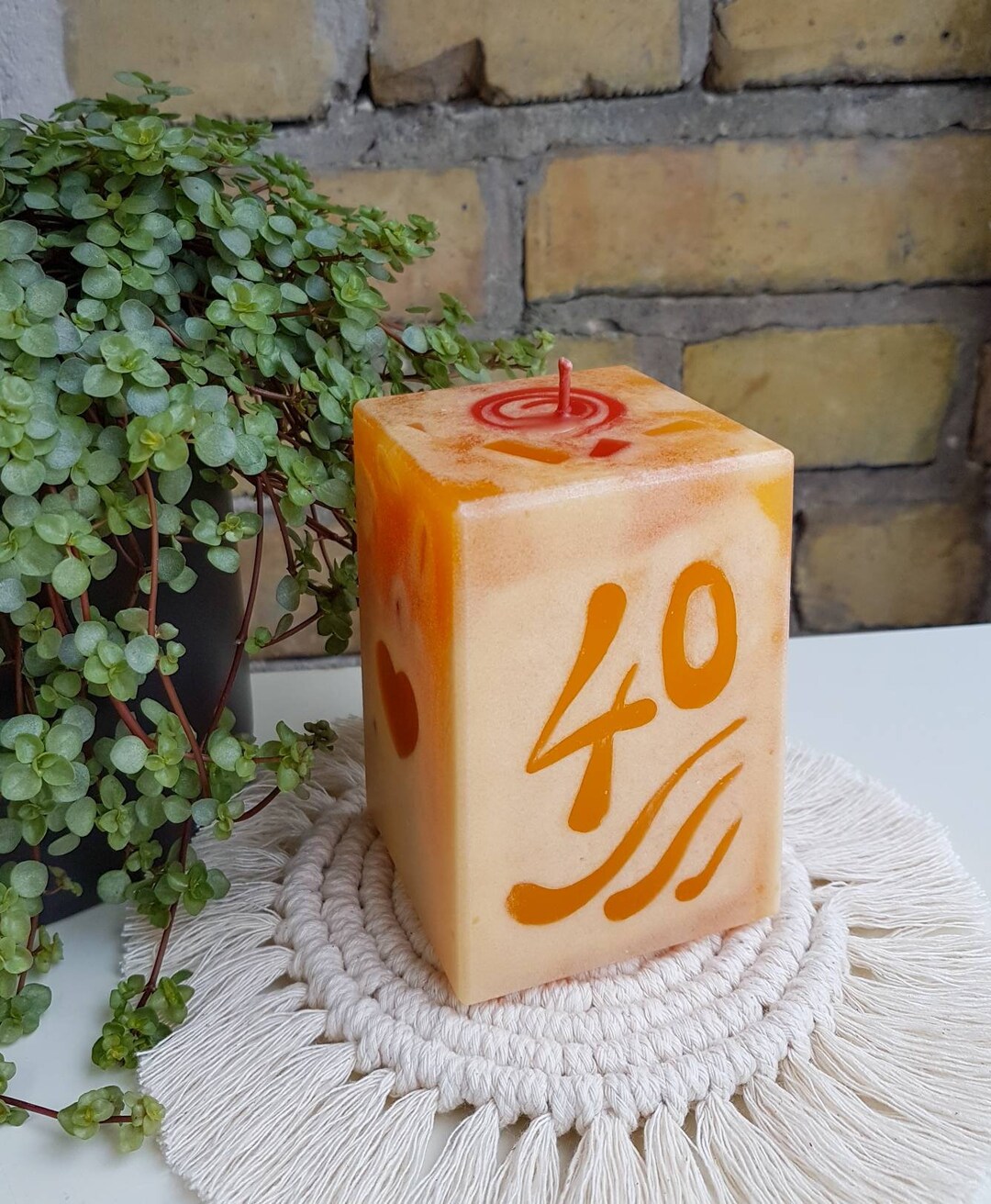 Birthday Candle With Number, 40 to 49 Years, for Anniversary or Wedding ...