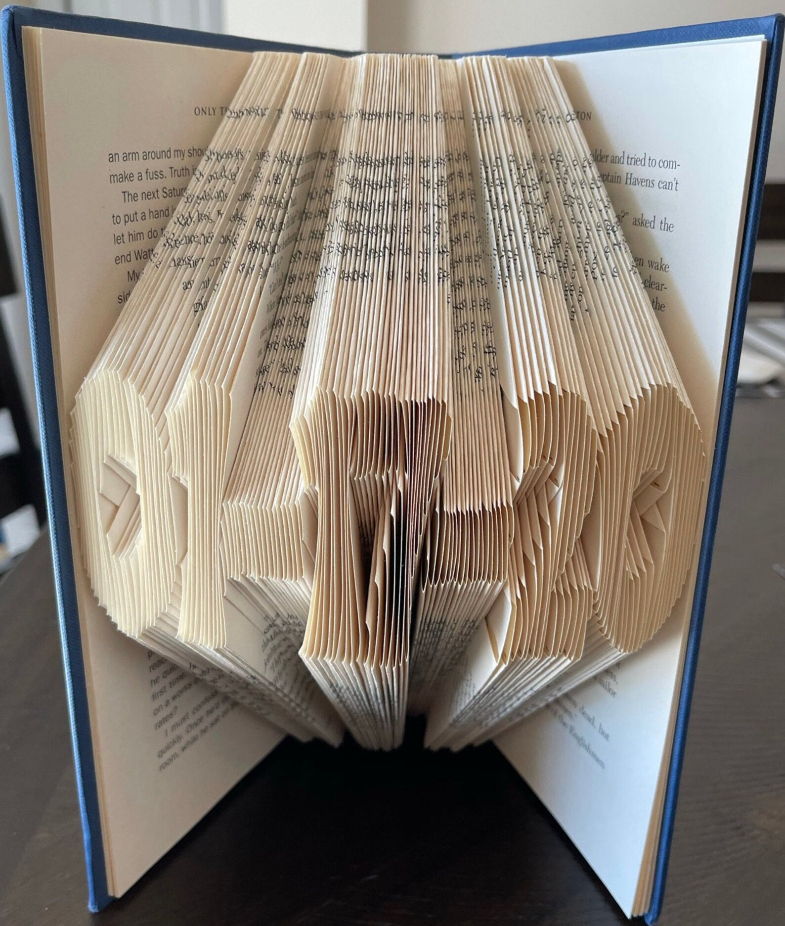 Personalized Date Book Folding Art – Custom Anniversary Gift - Etsy