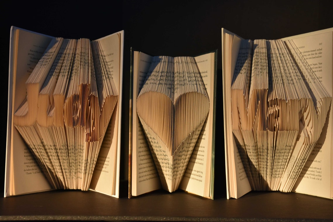 Heart Book Folding - Etsy