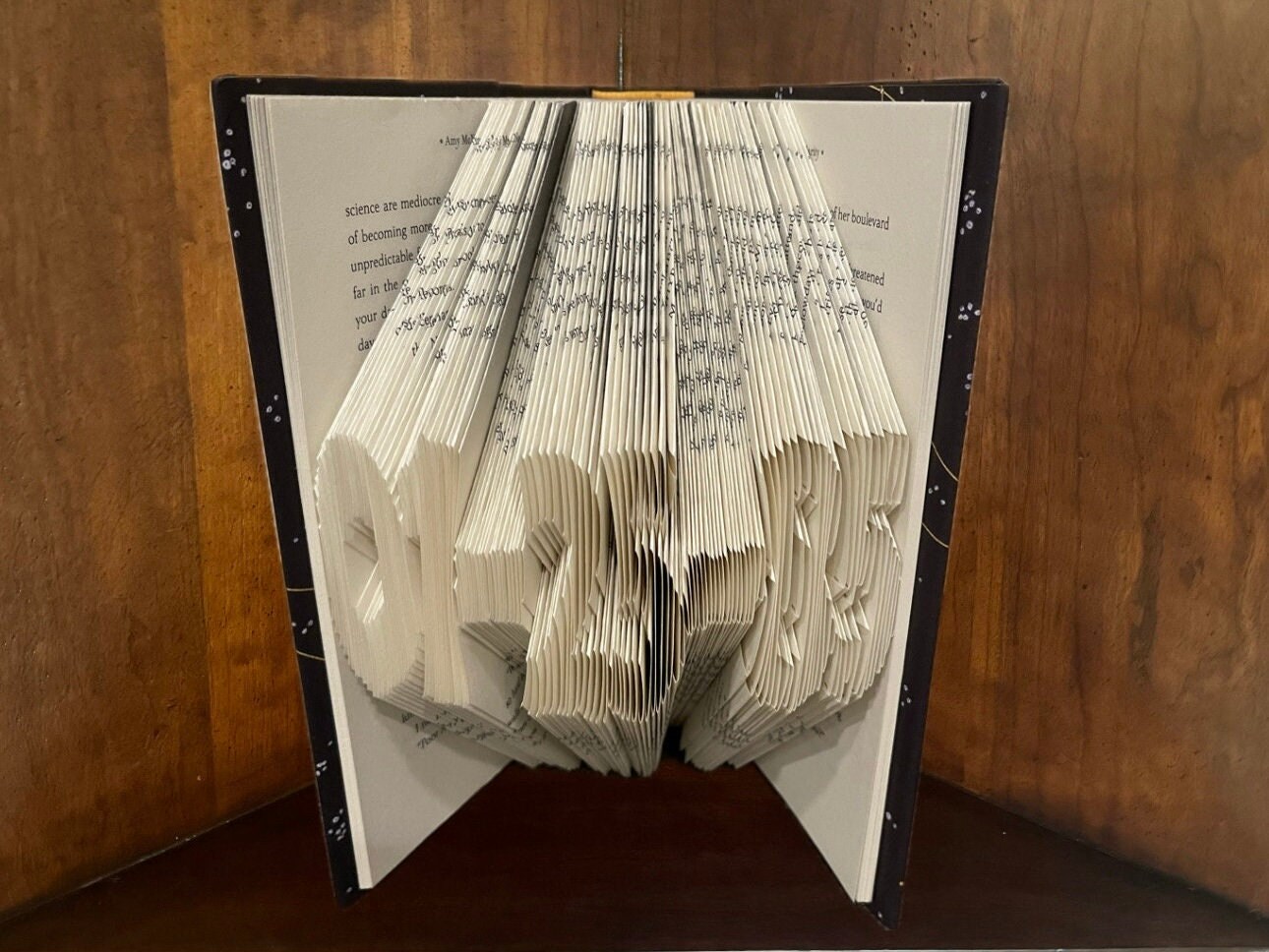Personalized Date Book Folding Art – Custom Anniversary Gift - Etsy