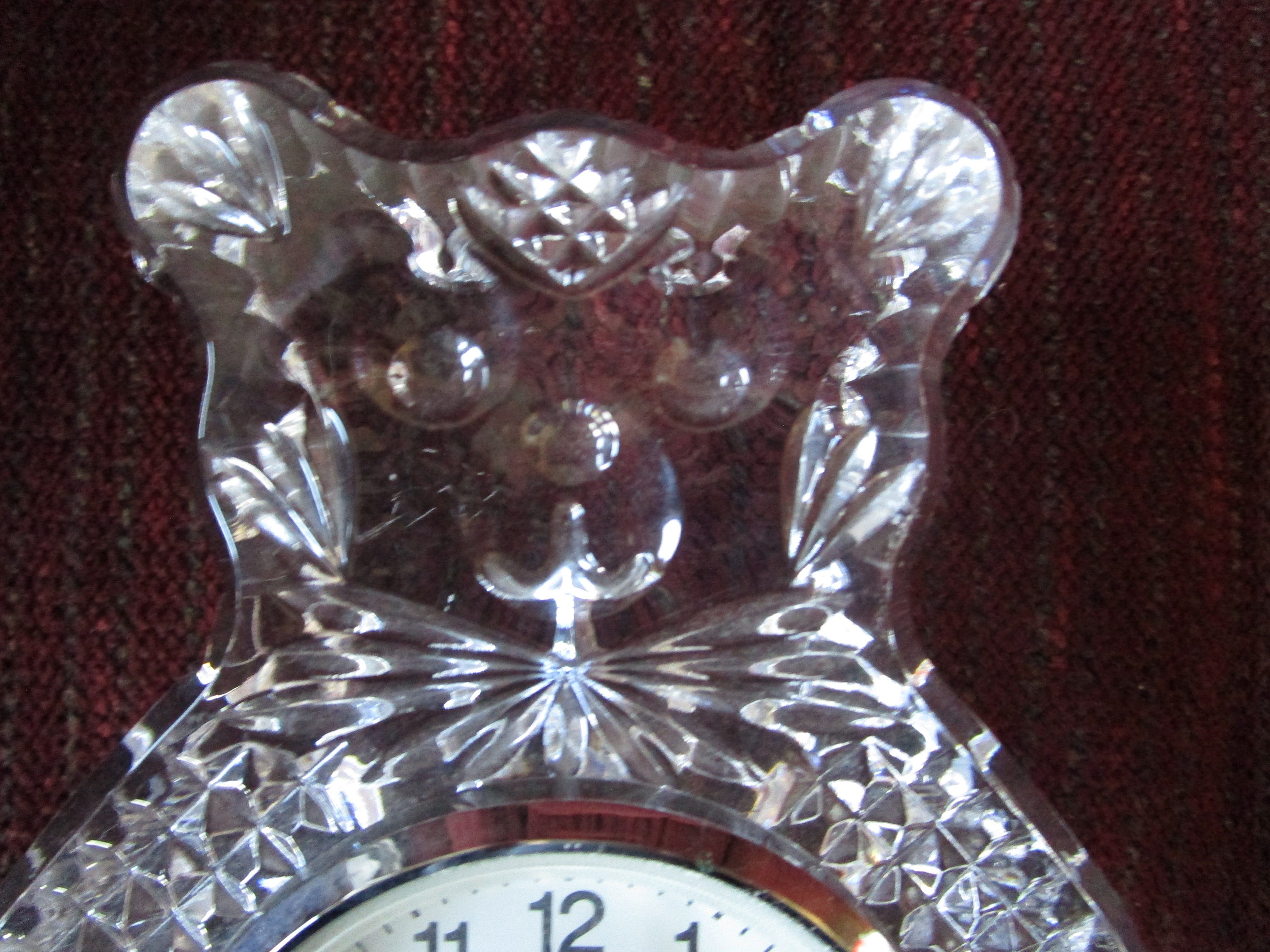 Vintage WATERFORD Crystal Teddy Bear Clock - Etsy