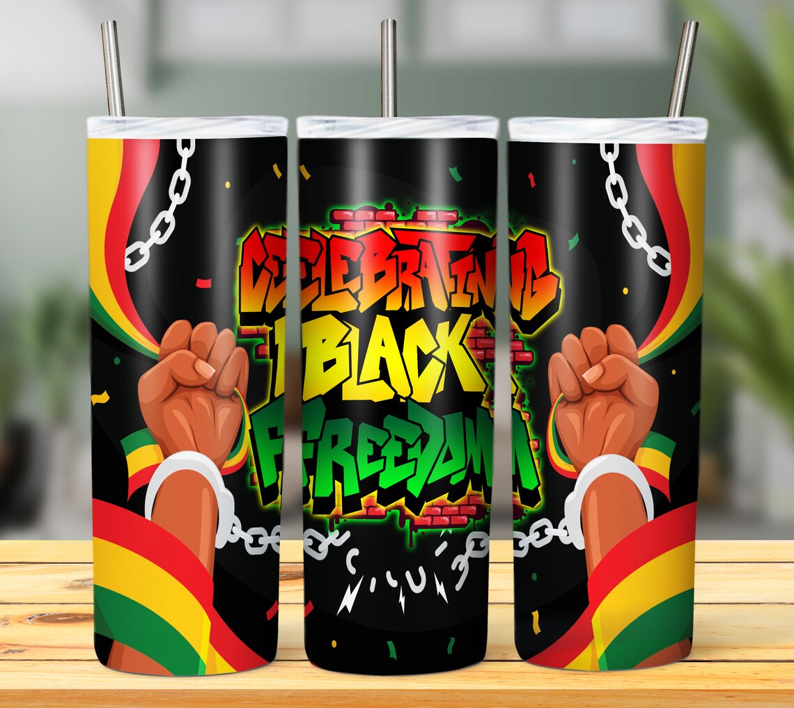 Juneteenth Tumblers Designs and Mockups - Etsy