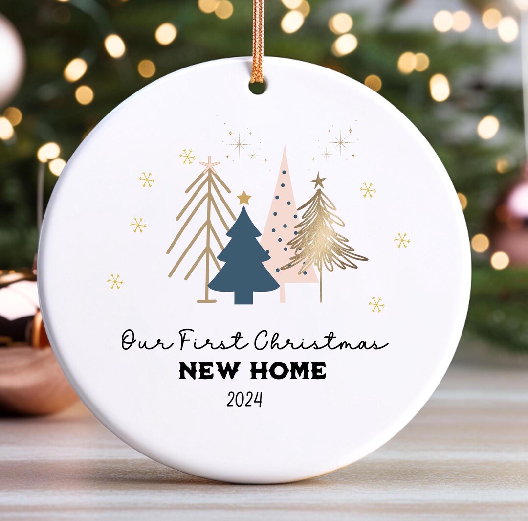 First Christmas in Our New Home 2024 Ornament Family & Couple's Tree ...