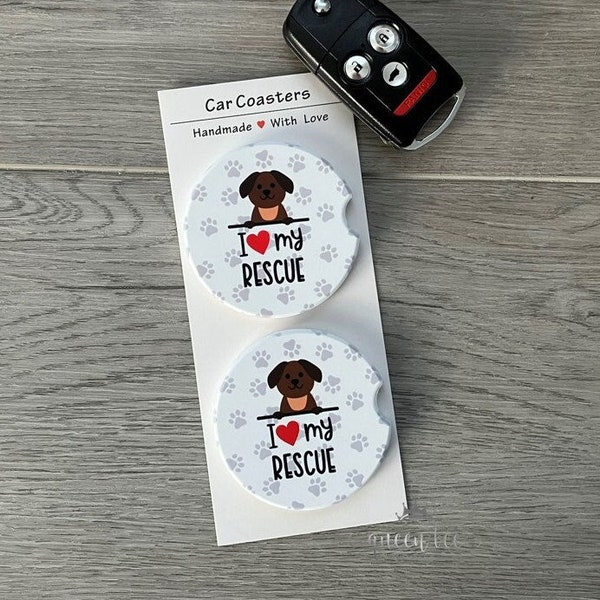 I Love My Rescue Dog - Etsy