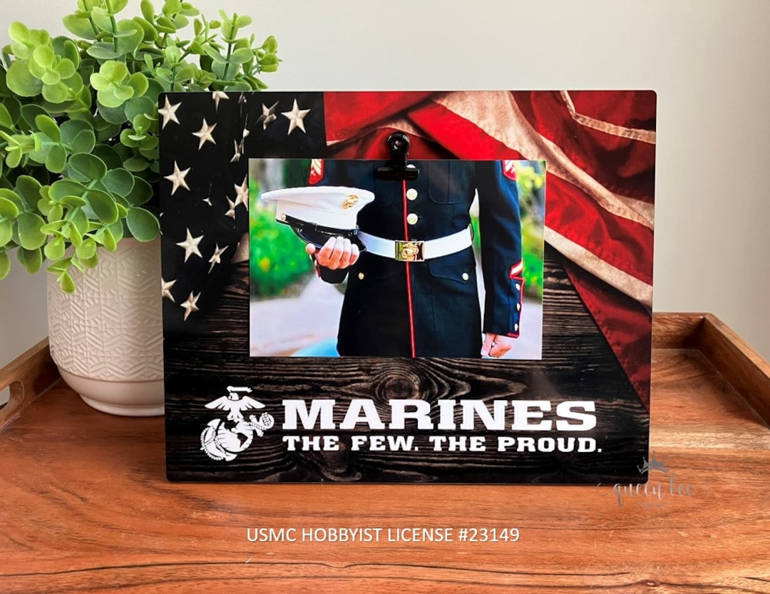 USMC Picture Frame US Marine Picture Frame Marine Mom Gift Military ...