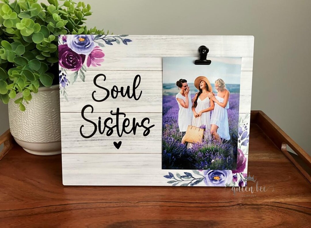 Personalized Soul Sisters Picture Frame Best Friends Picture Frame ...
