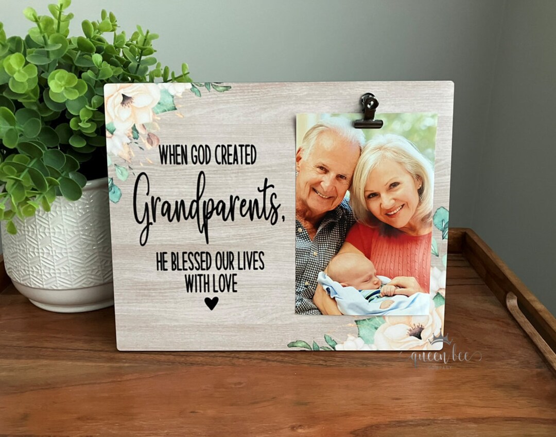 Grandparents Picture Frame Gift for Grandparents New Grandparents Gift ...