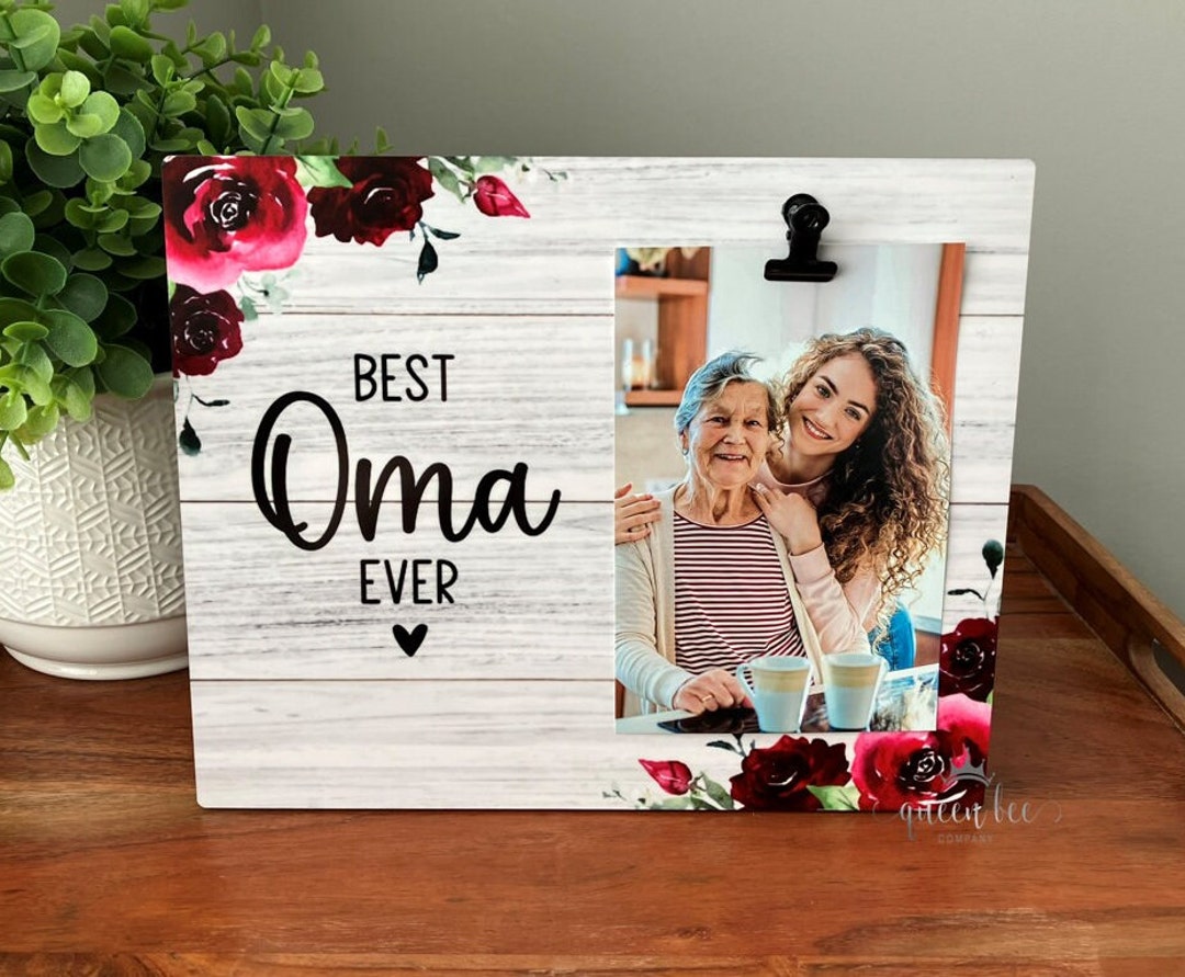 Personalized Best Oma Ever Picture Frame Mother's Day Gift for Oma ...