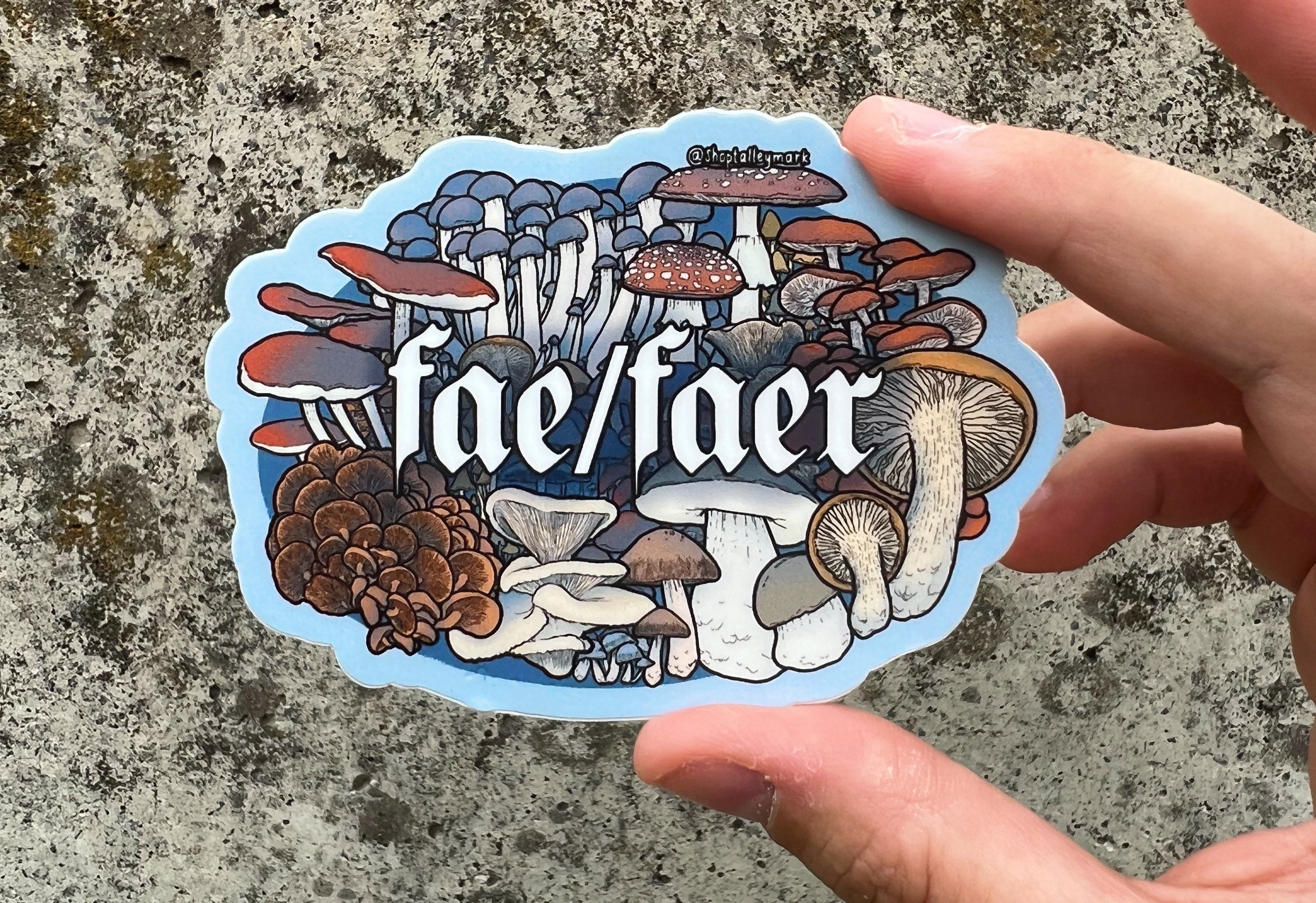 Fae Faer Pronouns Vinyl Sticker Cottagecore Sticker Fae/faer - Etsy