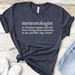 Meteorologist Definition Shirt: Funny Weather Graphic Tee, Gift for ...