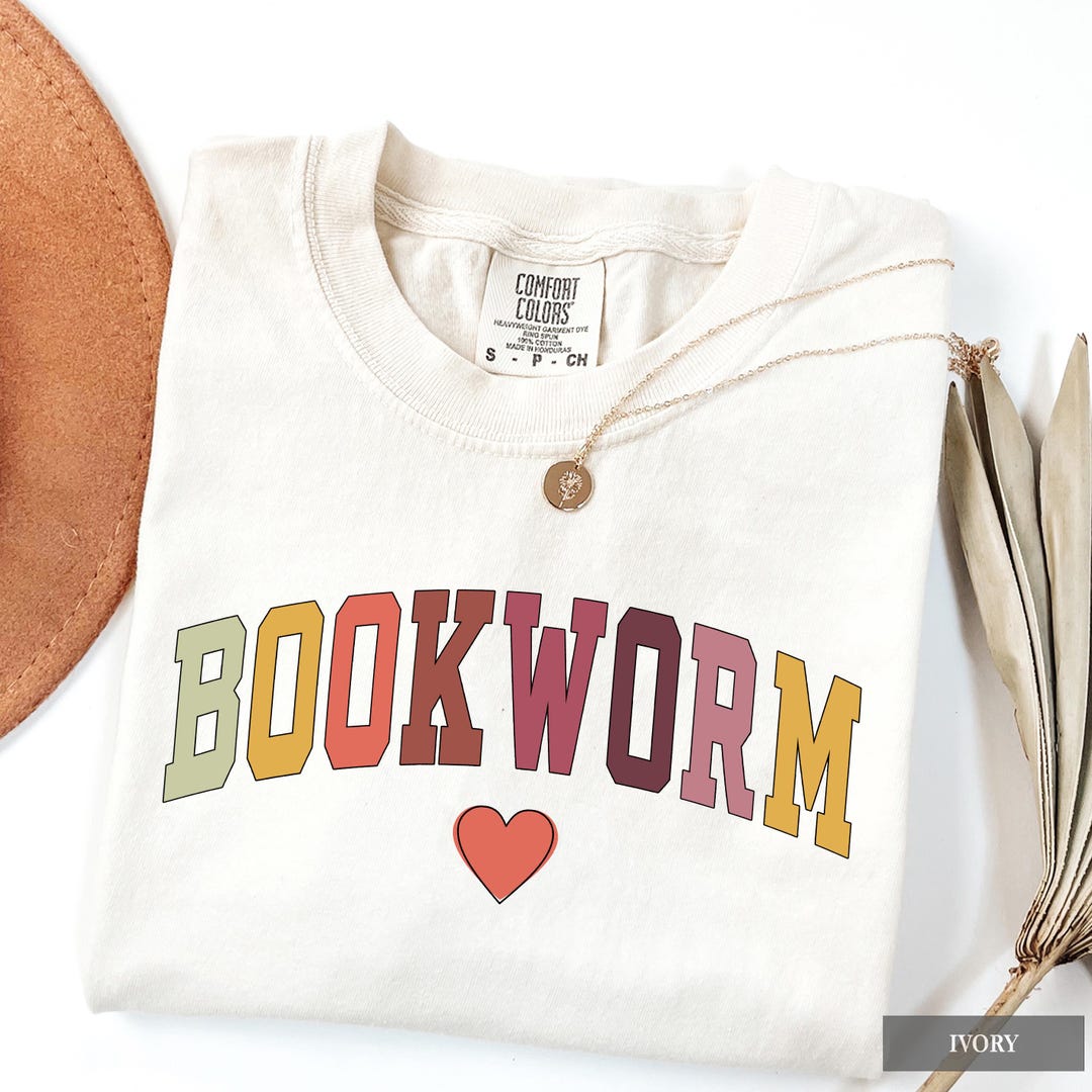 Bookworm Shirt, Cute Teacher Books Lover Tshirt, ESL Teaching T-shirt ...