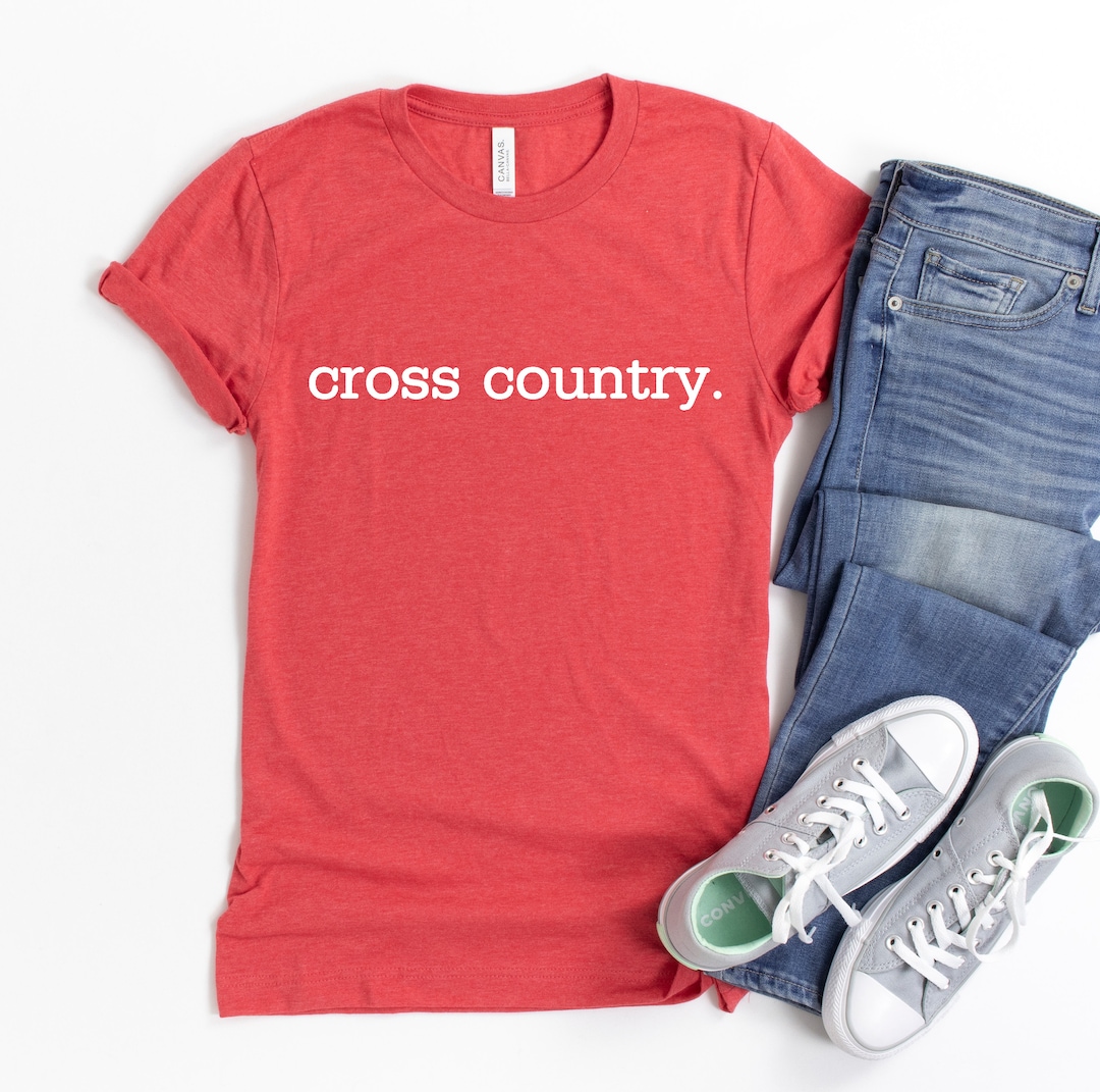 Cross Country Running Shirt: Minimalist Runner Team Graphic Tee, X ...