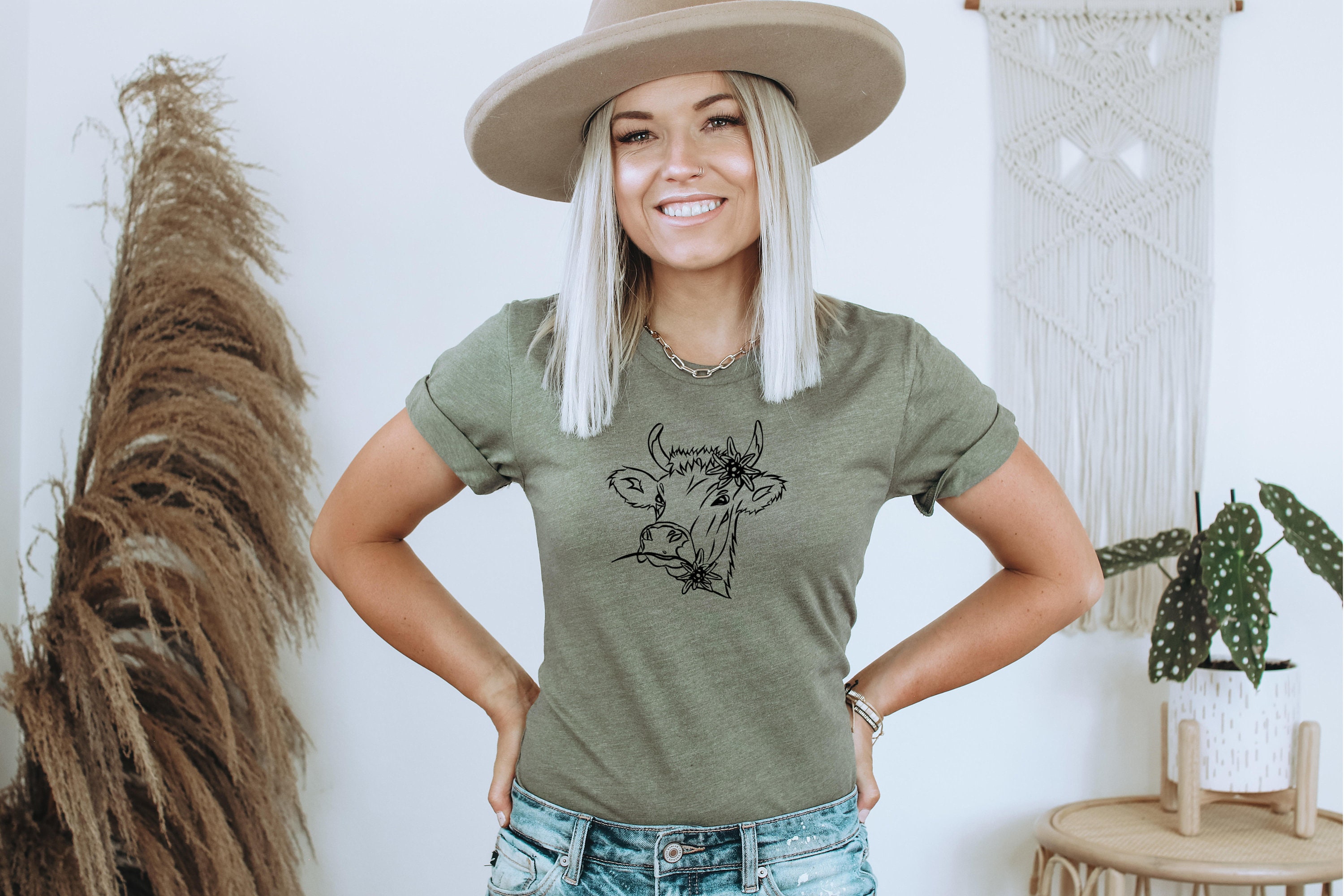 Cow Shirt Cow Shirts for Women Cow Graphic Tee Cow Lover - Etsy