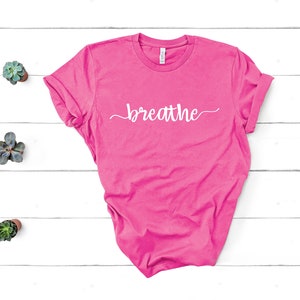 Breathe Shirt Meditation Shirt Breathe Yoga Tee Zen | Etsy