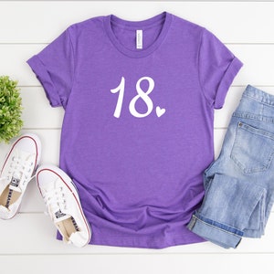18th Birthday Shirt, 18th Birthday Outfit, 18 Years Old Shirt, 18th ...