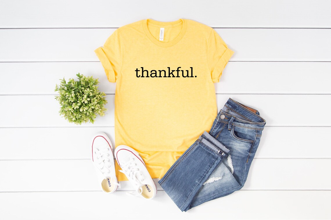 Thankful Shirt Thankful Graphic Tee Thanksgiving Shirt - Etsy
