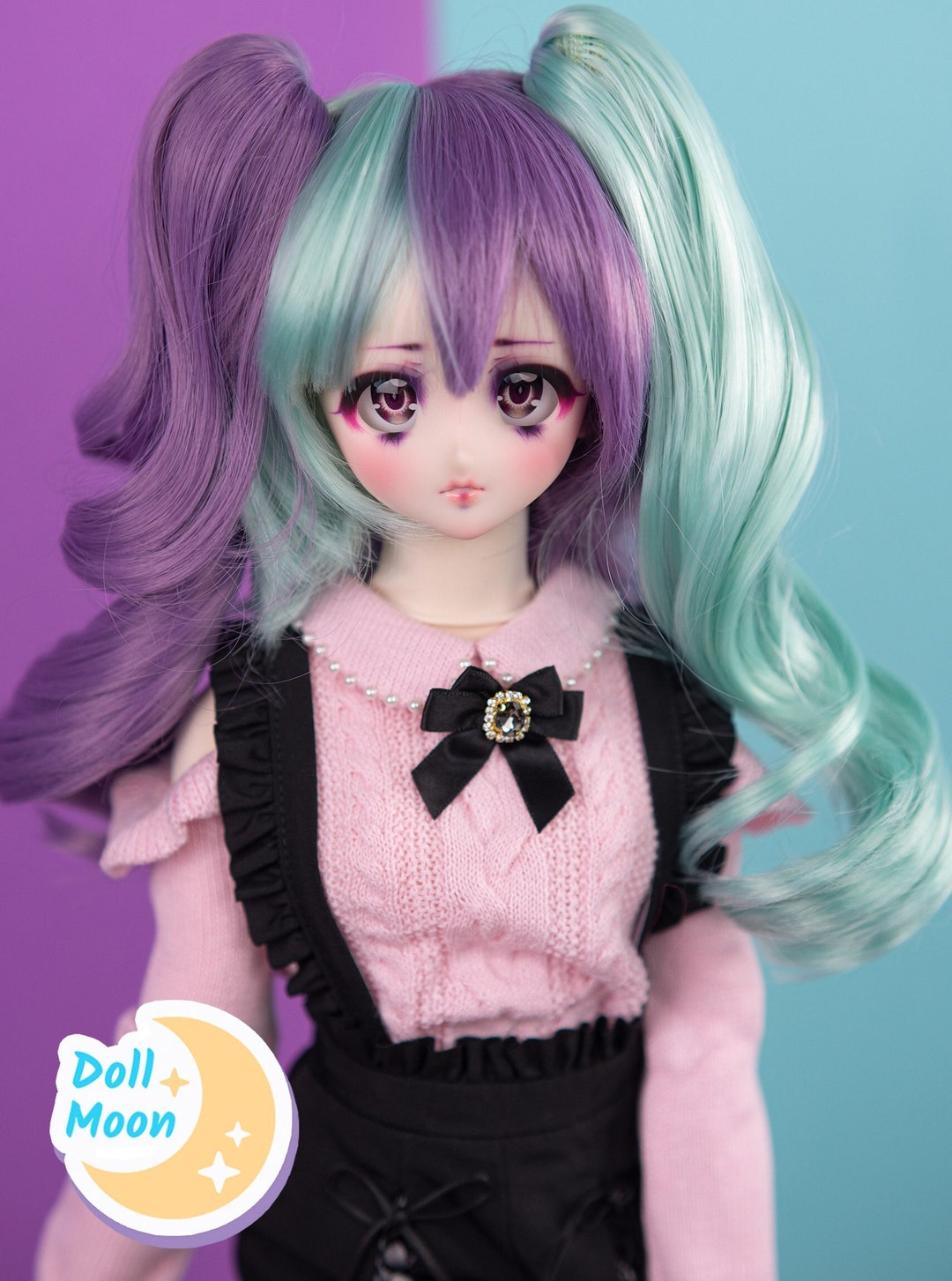Gemini Mermaid – 8-9" BJD, Dollfie Dream & 1/3 Doll Wig - Etsy