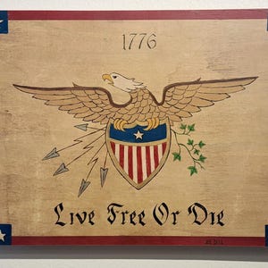 Colonial Eagle, Folk Art, Painting - Etsy