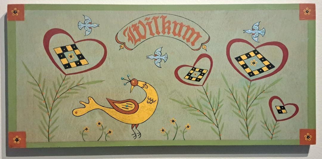 Pa Dutch Welcome Sign. - Etsy