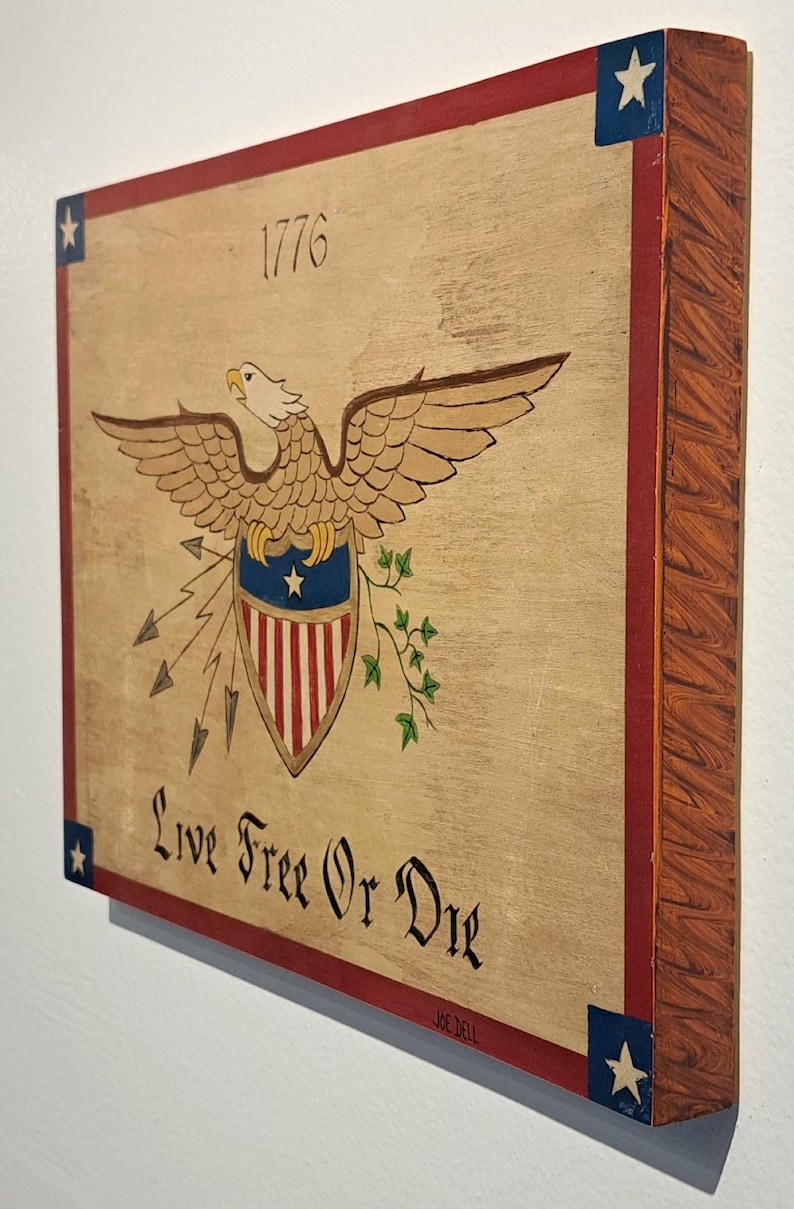 Colonial Eagle, Folk Art, Painting - Etsy